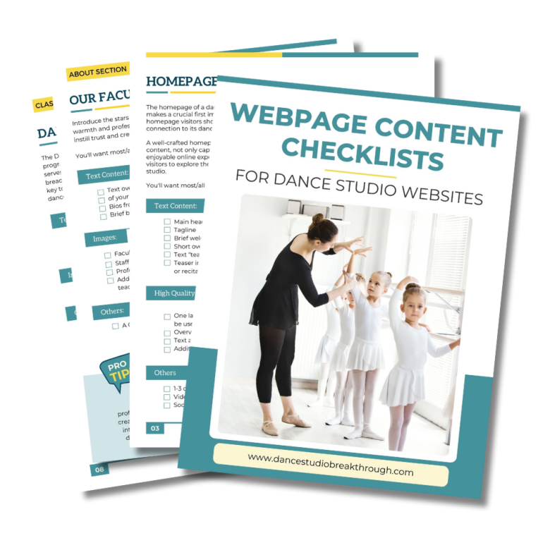 Tools & Resources - Dance Studio Website Strategies - Dance Studio ...